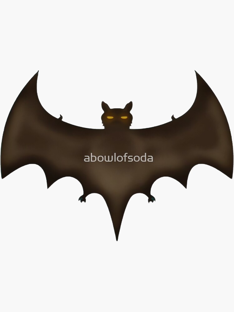 "Bat Emoji" Sticker for Sale by abowlofsoda | Redbubble