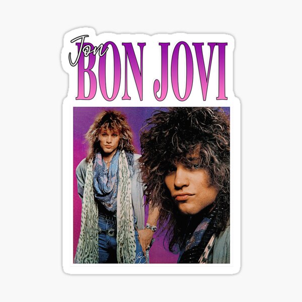 "Jon Bon Jovi " Sticker for Sale by MelanieKretsch | Redbubble