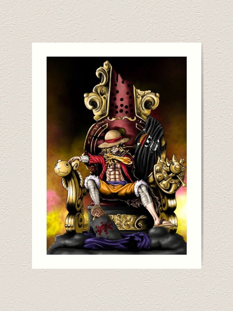 " LUFFY WANO / ONE PIECE WANO / BEST ANIME RED " Art Print for Sale by ...