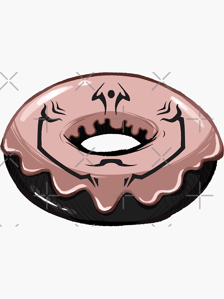 "Itadori and Sukuna strawberry donut - Jujutsu Kaisen" Sticker for Sale ...