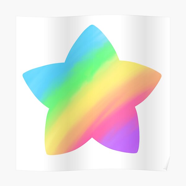 "Pastel Rainbow Star " Poster for Sale by JMDesignHouse | Redbubble