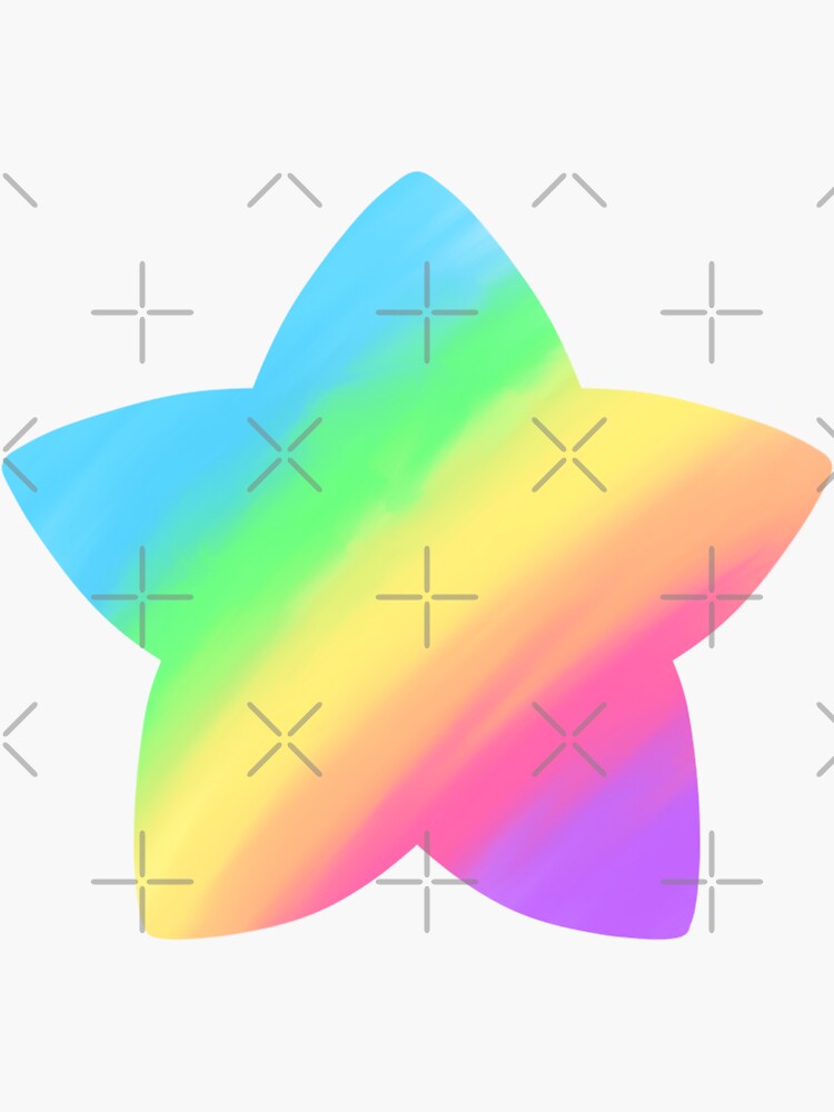 "Pastel Rainbow Star " Sticker for Sale by JMDesignHouse | Redbubble