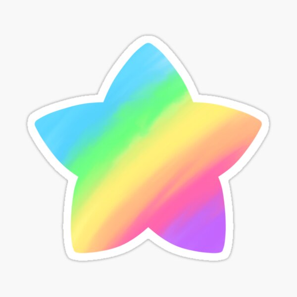"Pastel Rainbow Star " Sticker for Sale by JMDesignHouse | Redbubble