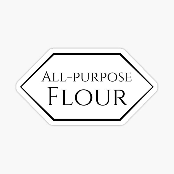 "All-purpose Flour Label - Simple Esthetic Pantry Organization Labels ...