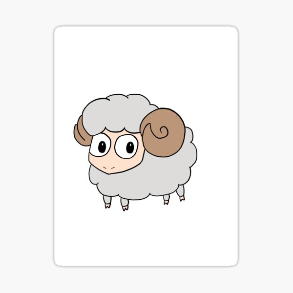 "Mountain sheepy" Sticker for Sale by isalineracca | Redbubble