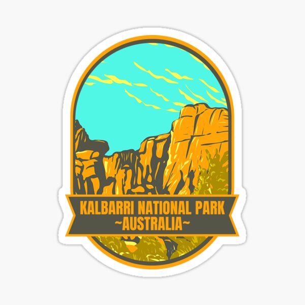 "Kalbarri National Park" Sticker for Sale by retrotravelart | Redbubble