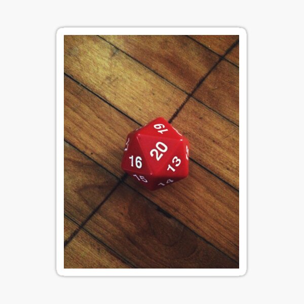 "D20" Sticker for Sale by cipollakate | Redbubble