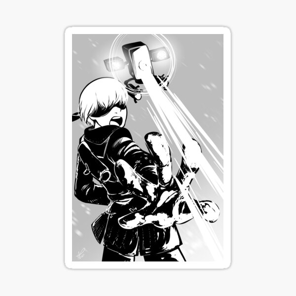 "Nier Automata: 9S" Sticker for Sale by starfishface | Redbubble