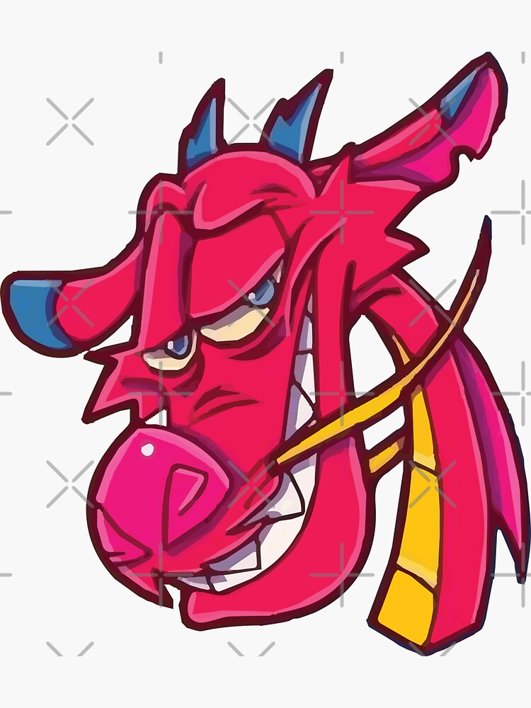 "Mushu Dragon" Sticker for Sale by FunkeyMonkey9 | Redbubble