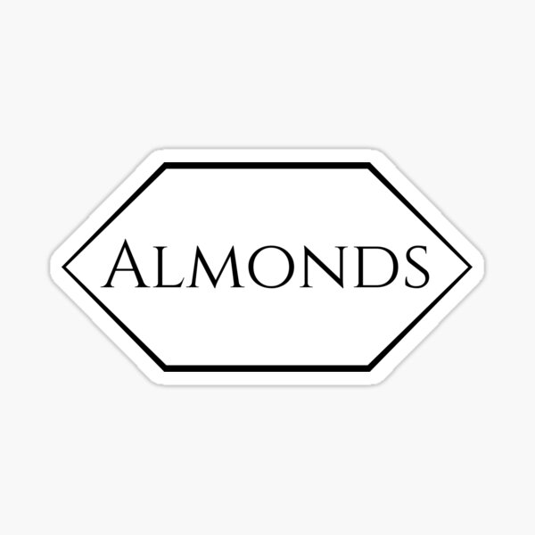 "Almonds Label - Simple Esthetic Pantry Organization Label - Larder ...