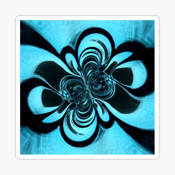 "cute cartoon doodles in turquoise blue" Sticker for Sale by mister ...