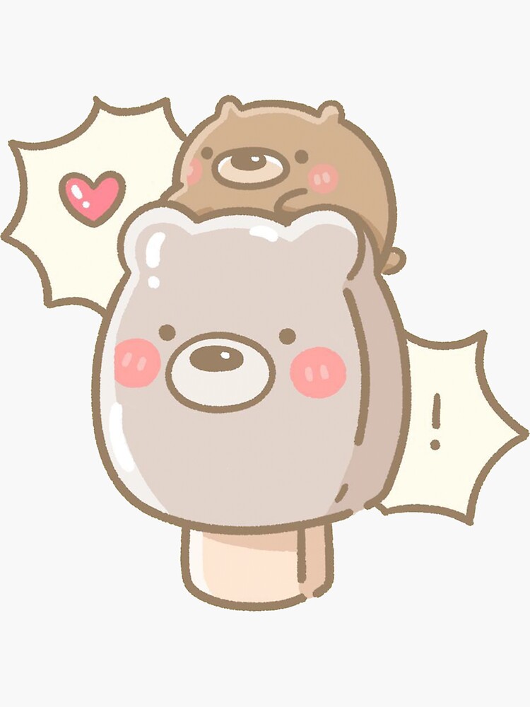 "Choco Bear Popsicle" Sticker for Sale by ChocoPeanuts | Redbubble