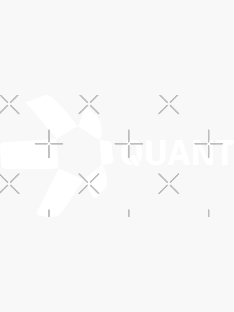 "Quant QNT Crypto Altcoin - Clean Horizontal White Logo with Text Logo ...