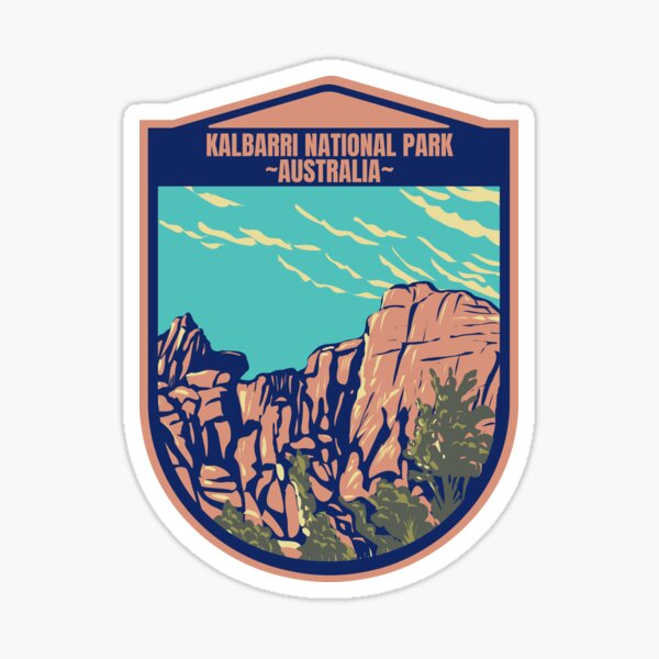"Kalbarri National Park" Sticker for Sale by retrotravelart | Redbubble