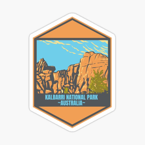 "Kalbarri National Park" Sticker for Sale by retrotravelart | Redbubble