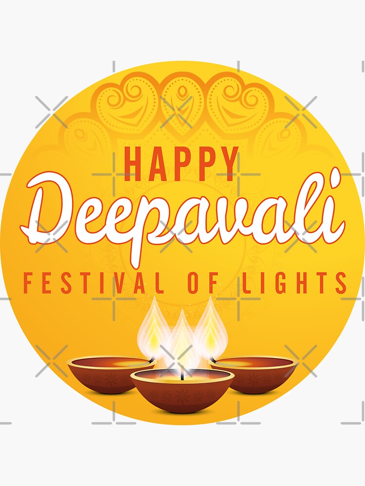 "Happy Deepavali Festival Of Lights" Sticker for Sale by ...