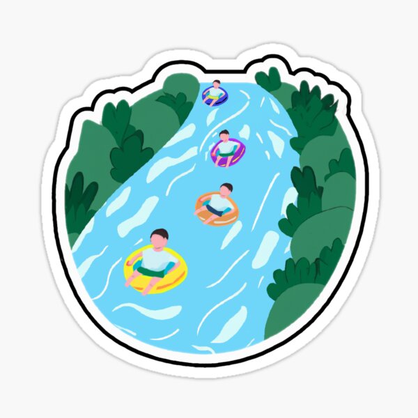 "River Water Tubing" Sticker for Sale by JandyDesign | Redbubble