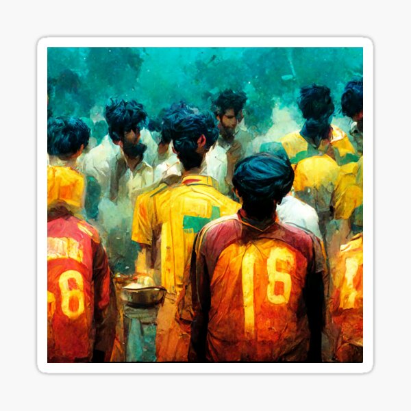 "World cup Fifa fans art " Sticker for Sale by Arulsha | Redbubble