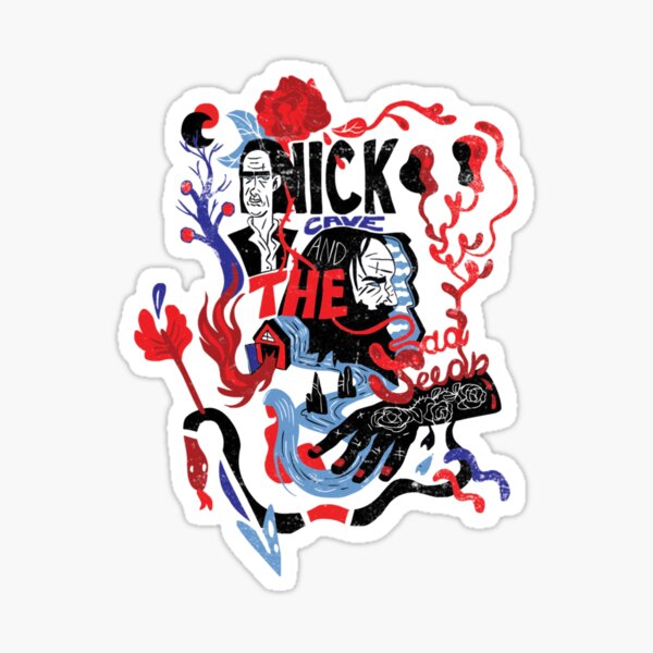 "Nick Cave and The Bad Seeds" Sticker for Sale by rommelfanger | Redbubble