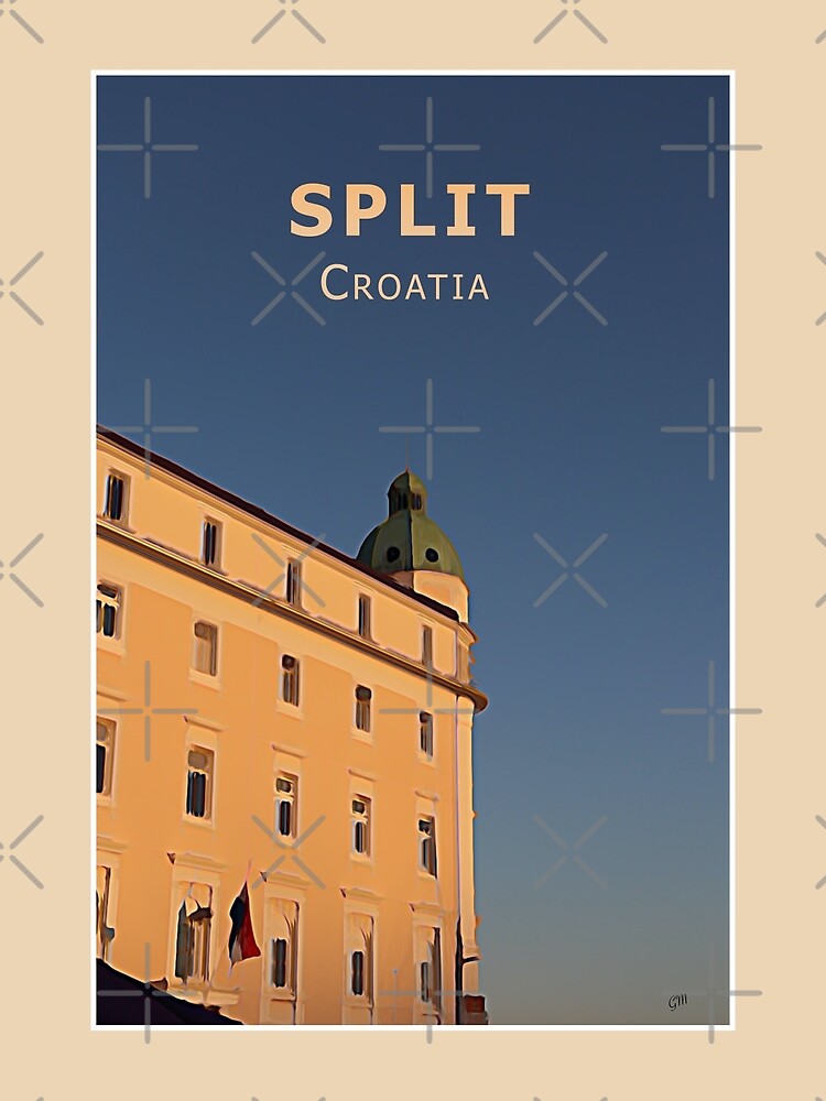 "Split Croatia Poster" Poster for Sale by Cadecco | Redbubble