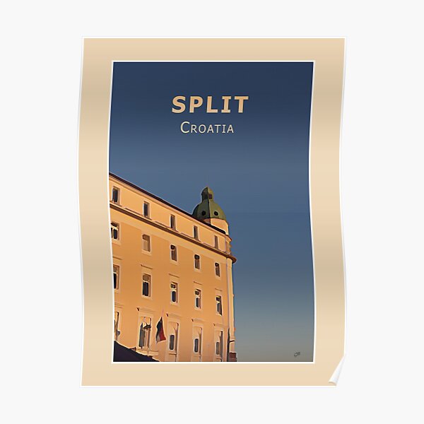 "Split Croatia Poster" Poster for Sale by Cadecco | Redbubble