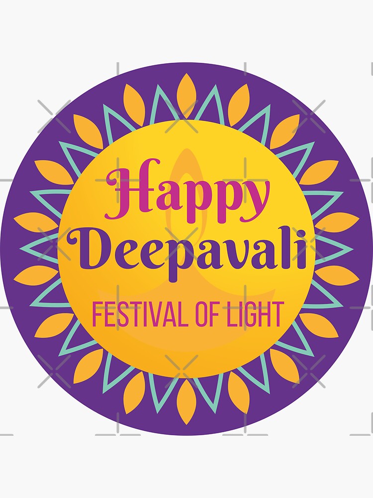 "Happy Deepavali Festival Of Lights" Sticker for Sale by ...