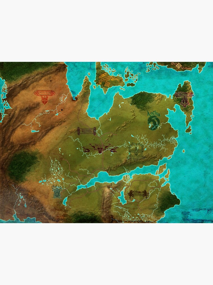 Map of Thedas Premium Matte Vertical Poster sold by Damselfly Urdu ...