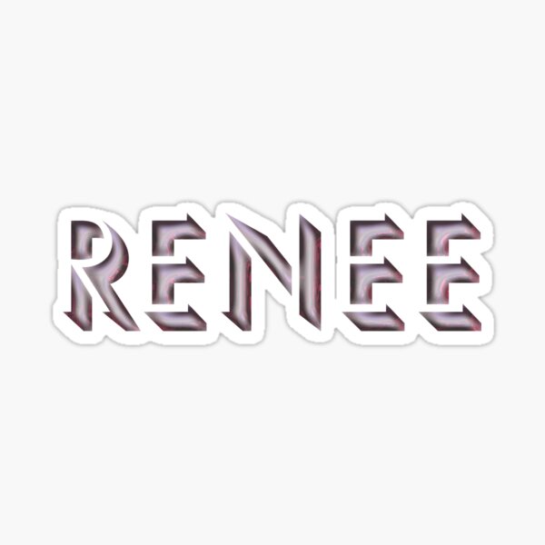 "Renee" Sticker for Sale by Melmel9 | Redbubble