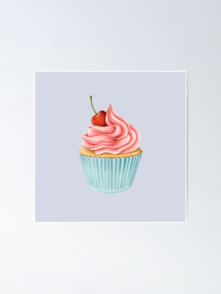 "Cupcake Art" Poster for Sale by aestheticteesx | Redbubble