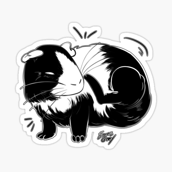 "Inktober 2022 - 18 SCRAPE" Sticker for Sale by EmmeGray | Redbubble