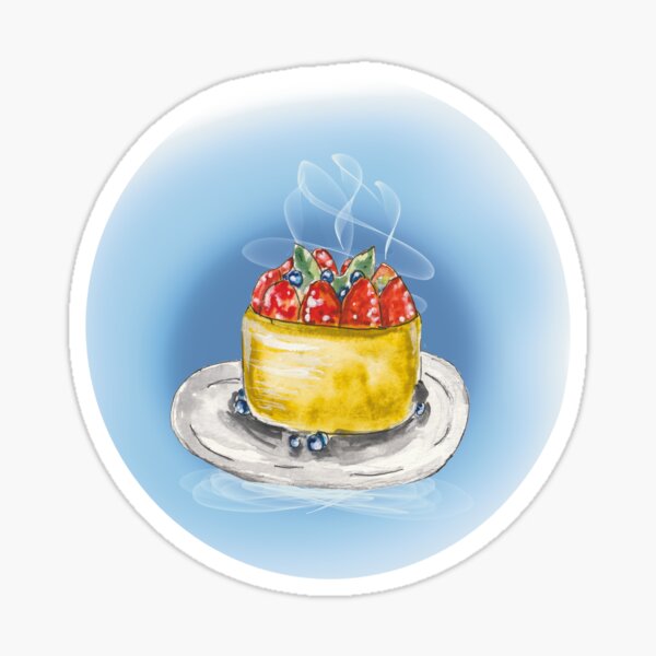 "Strawberry Cake " Sticker for Sale by KDArtoStore | Redbubble