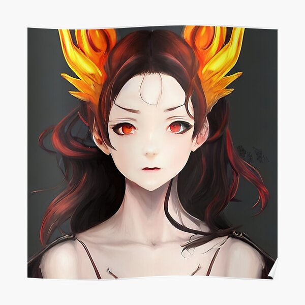 "Fire Dragon Princess" Poster for Sale by marunoens01 | Redbubble