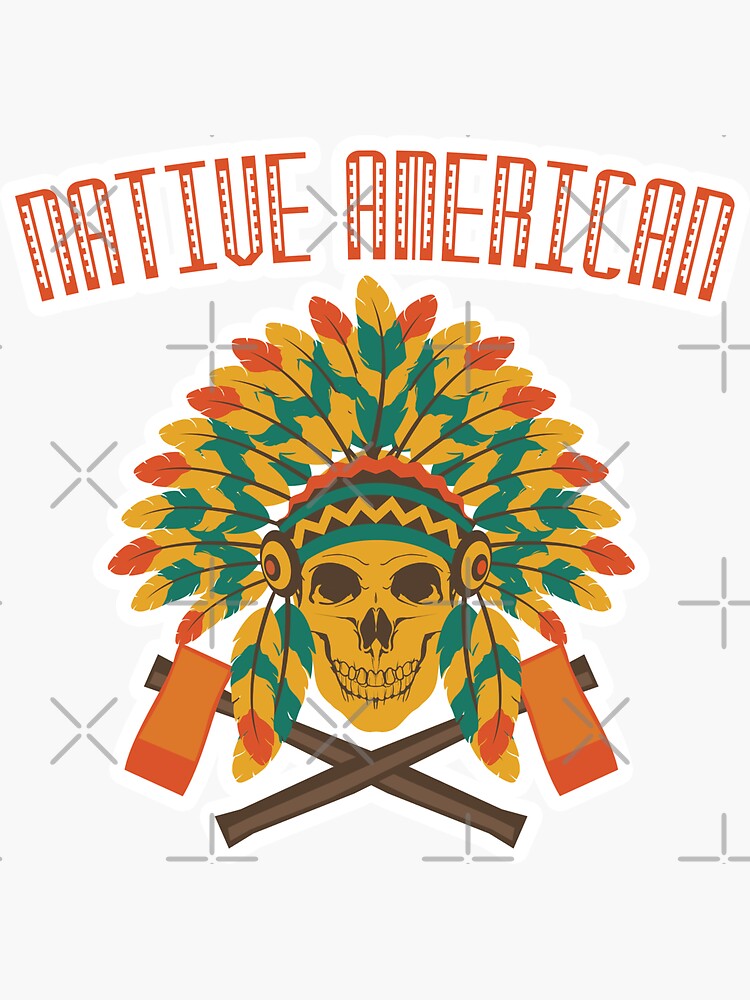 "Native america heritage month. Unique Design. Warchief Skull with ...