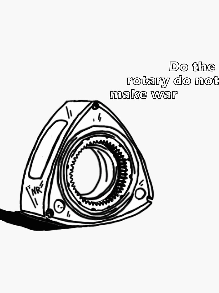 "rotary rx7 stickers" Sticker for Sale by TeamNightRacers | Redbubble