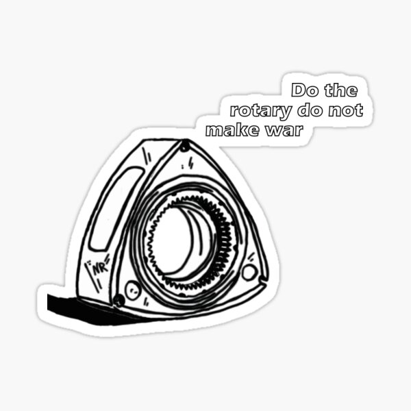 "rotary rx7 stickers" Sticker for Sale by TeamNightRacers | Redbubble