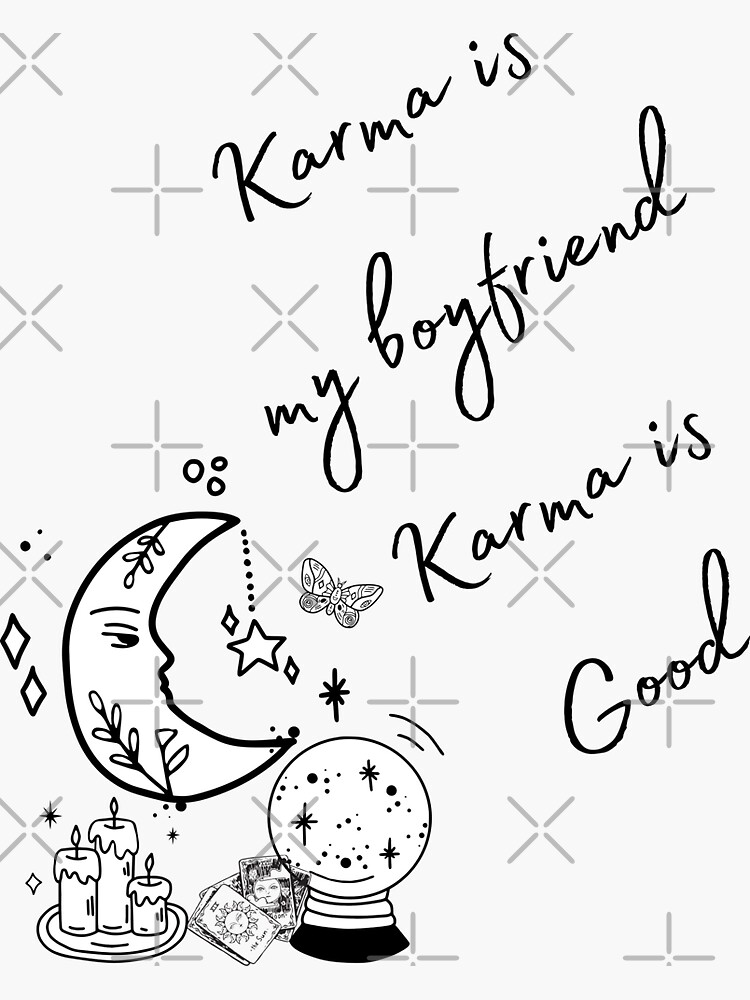 " taylor swift karma " Sticker for Sale by suny-shop | Redbubble