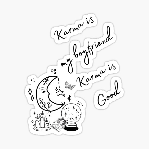 " taylor swift karma " Sticker for Sale by suny-shop | Redbubble