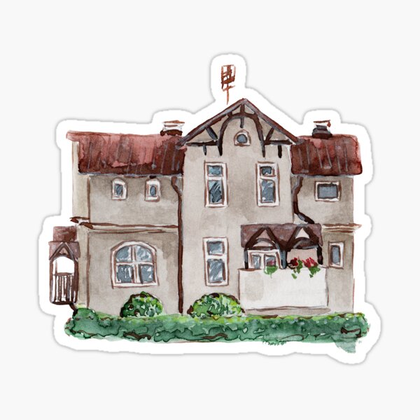 "Two-storey villa" Sticker for Sale by feafox92 | Redbubble