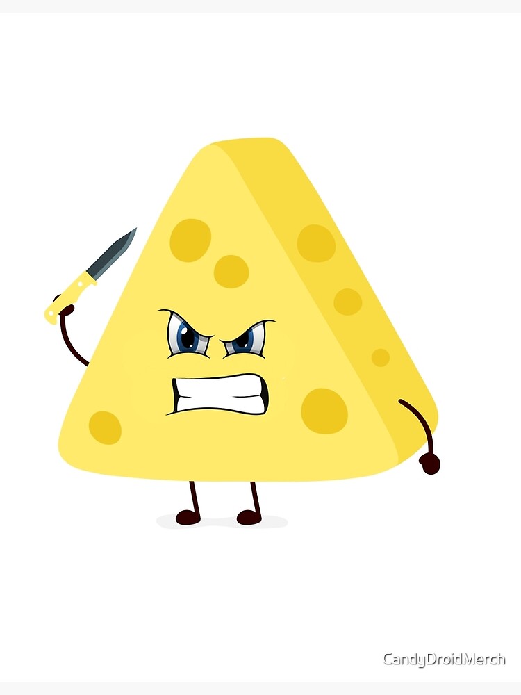 Póster «Copia de Eat Cheese Or Die Funny Pun With Angry Cheese ...