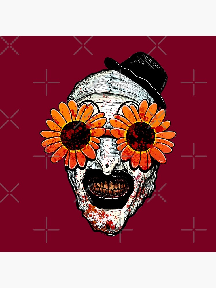 "Art The Clown Terrifier 2 Sunflower Sunglasses" Art Board Print for ...