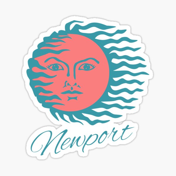 "Classic Sun Newport Rhode Island" Sticker for Sale by Destination88 ...