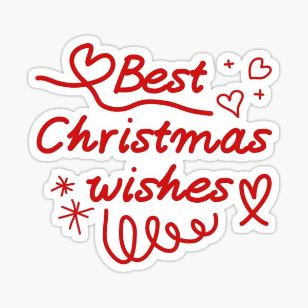 "Best christmas wishes" Sticker for Sale by Jimsgreatloot | Redbubble
