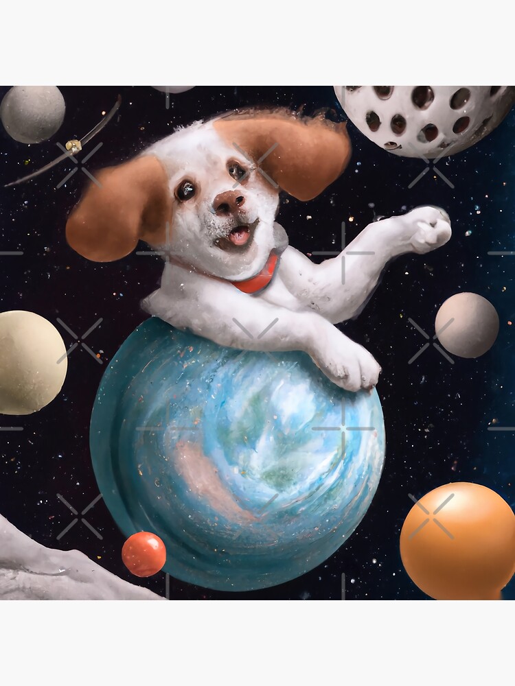 Póster «Perro flotando en el espacio. Perro el astronauta. perro el ... Póster «Perro flotando en el espacio. Perro el astronauta. perro el ...