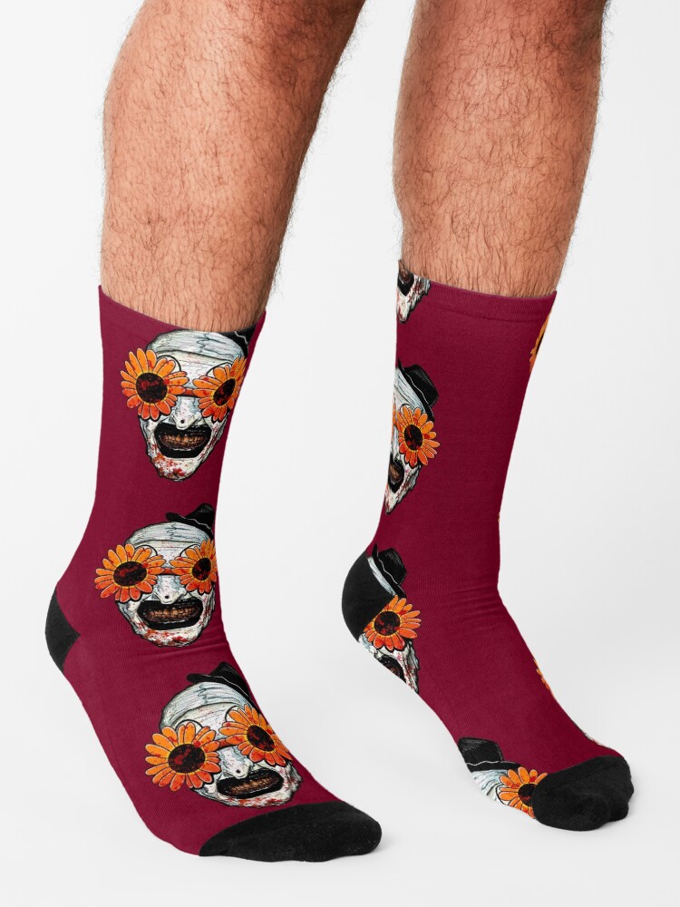 "Art The Clown Terrifier 2 Sunflower Sunglasses" Socks for Sale by ...