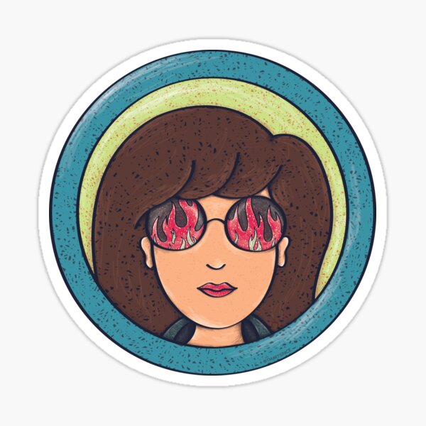 "Daria - It's Fine" Sticker for Sale by BluffCreative | Redbubble
