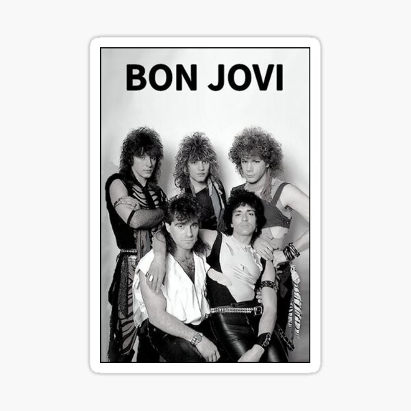 "Bon Jovi - Poster" Sticker for Sale by Albinasd | Redbubble
