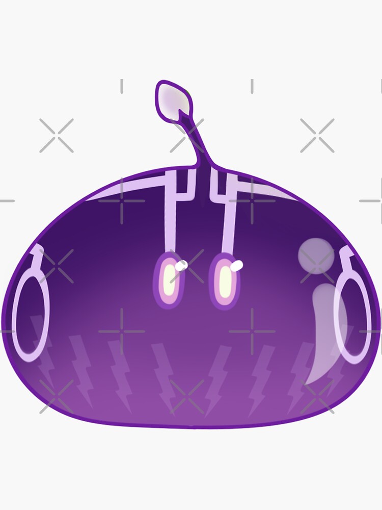 "Large Electro Slime Genshin impact" Sticker for Sale by NovaColour ...
