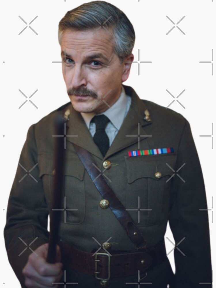 "BBC Ghosts Captain" Sticker for Sale by pendragon5 | Redbubble