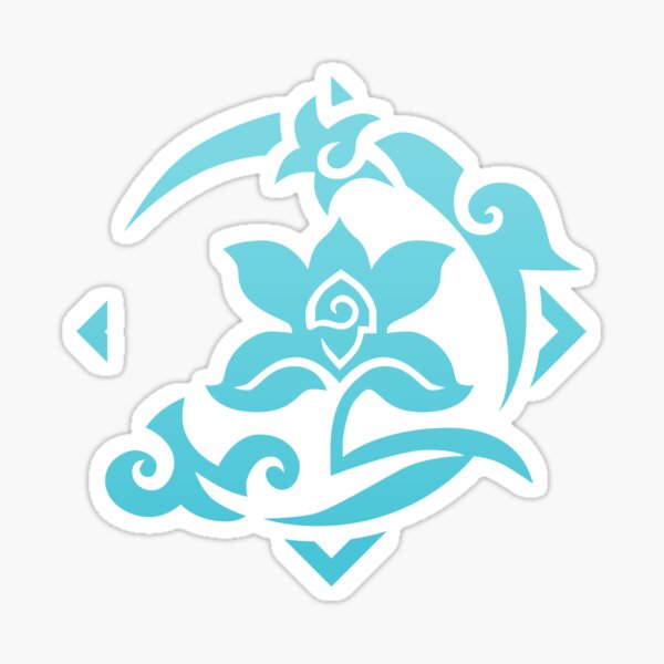 "Yelan logo - Genshin Impact" Sticker for Sale by Damien Pepper | Redbubble