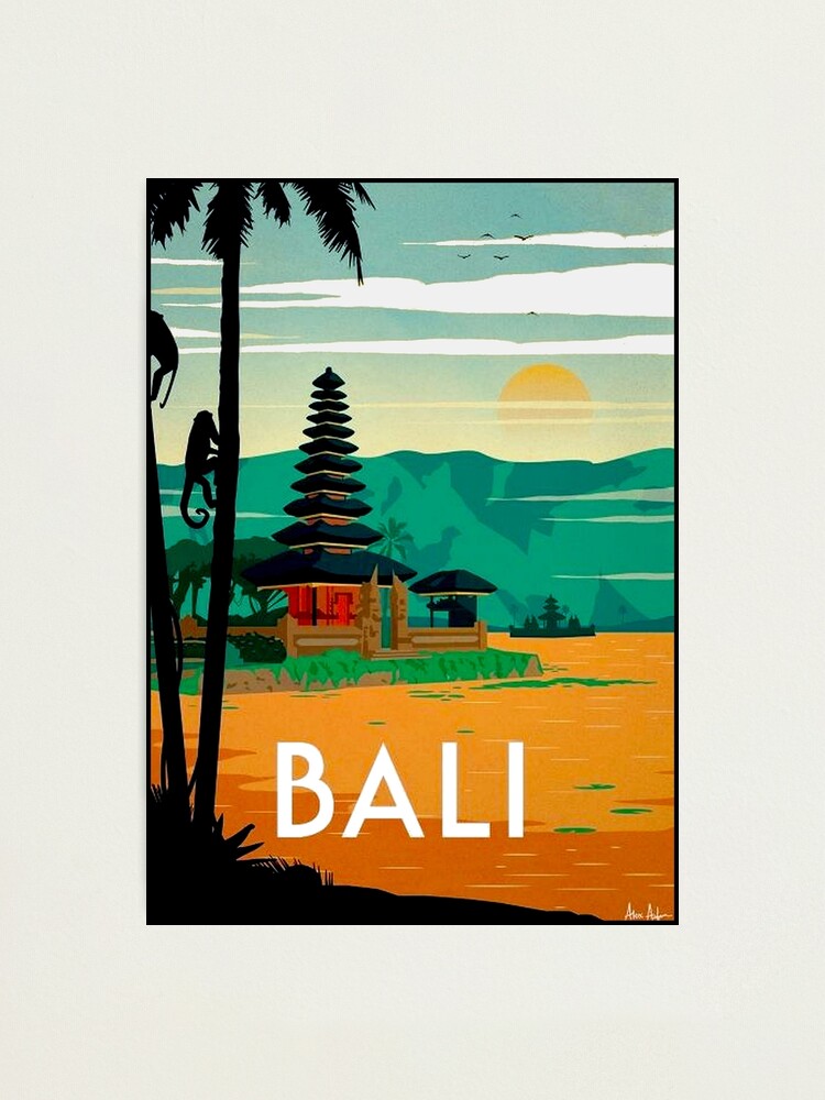 "BALI : Vintage Travel and Tourism Advertising Print" Photographic ...